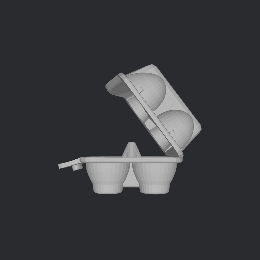 3D MODEL Miniature egg box model ready to print | Digital pr - Inspire ...