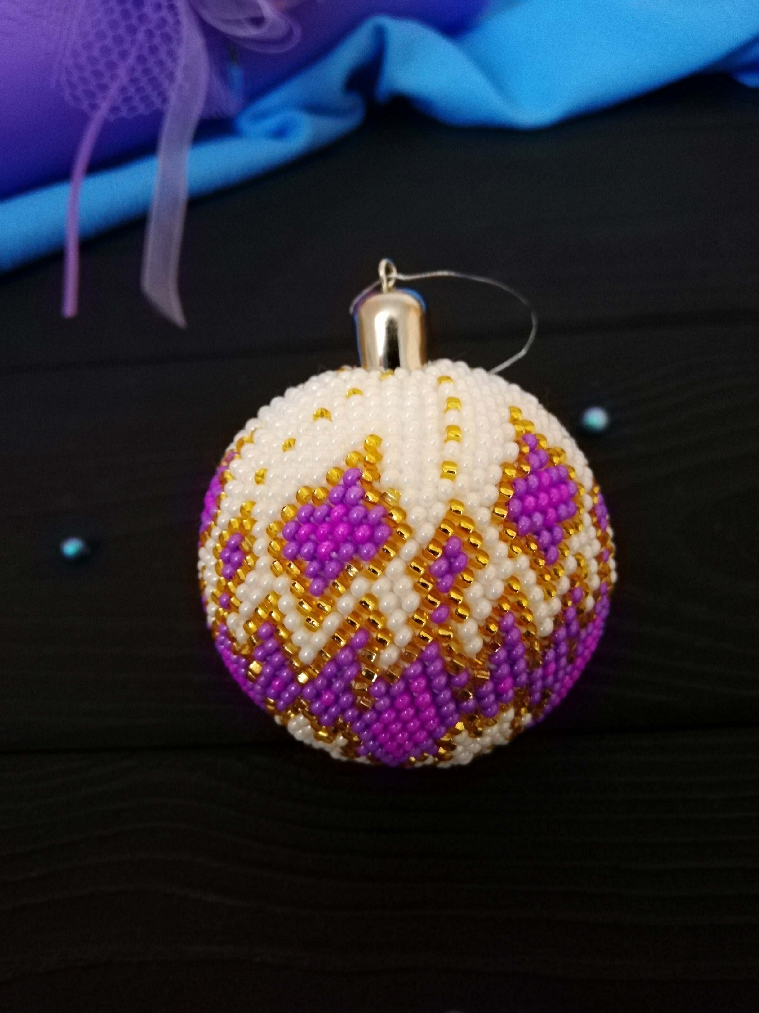 Christmas Balls Set Beaded Balls on the Christmas tree Ball - Inspire ...