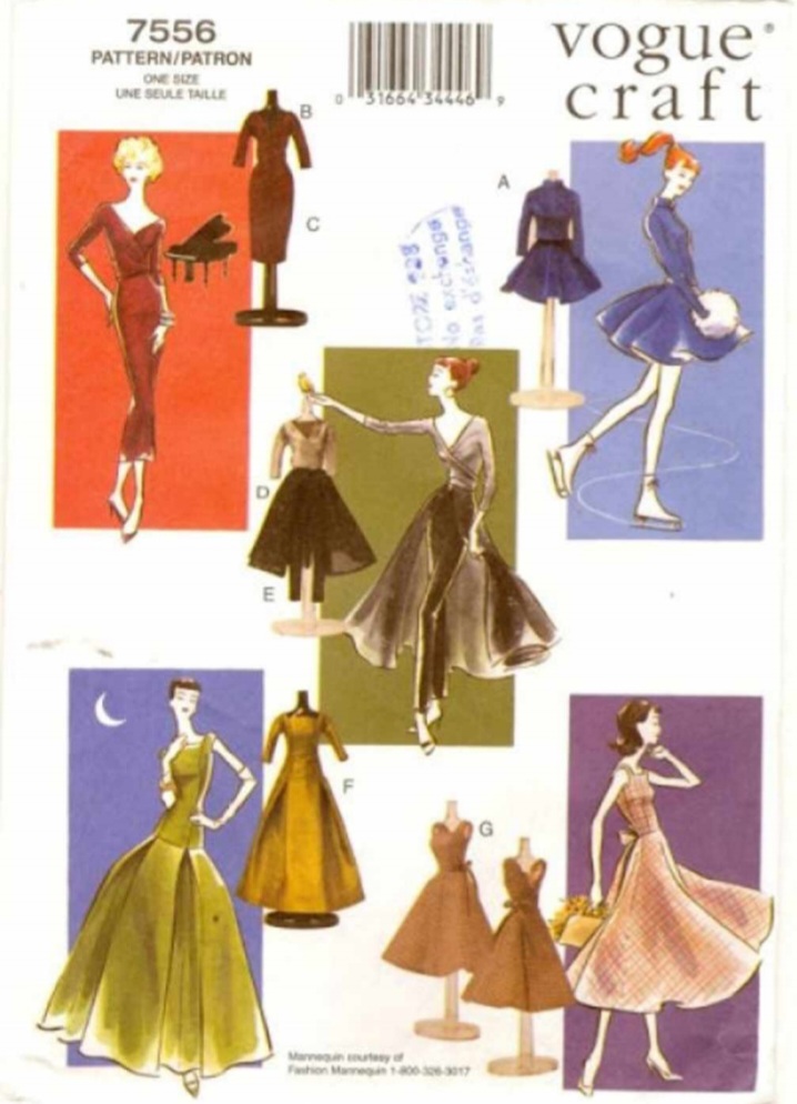 PDF Copy of Vintage Vogue 7556 Pattern for Fashion Dolls siz | Inspire ...