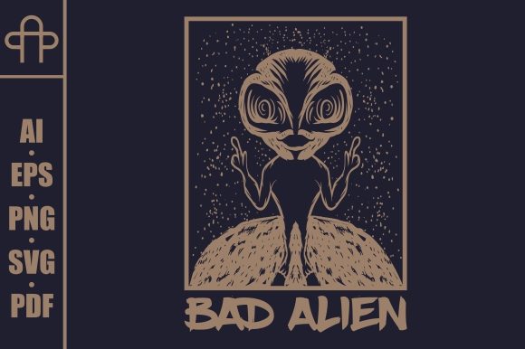 bad alien vector illustration | Inspire Uplift