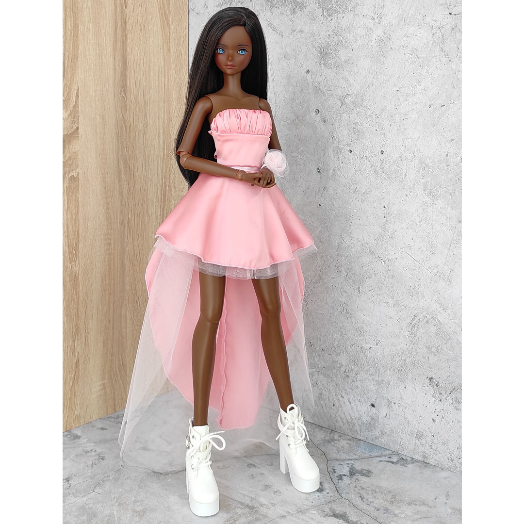 Pink Wedding Dress - Bridal Party Gown. Clothes for bjd 1/3 - Inspire ...