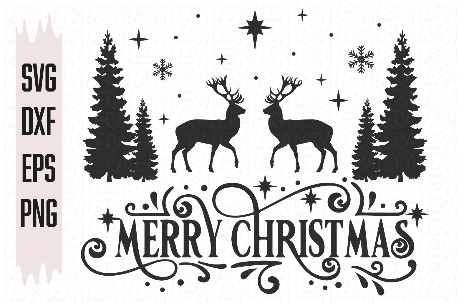 Merry Christmas Svg, Christmas Svg, Reindeer Svg, Digital do | Inspire ...