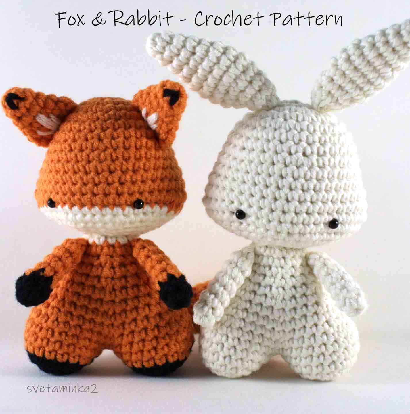 Crochet Fox Pattern Crochet Rabbit Pattern Amigurumi Rabbit | Inspire ...