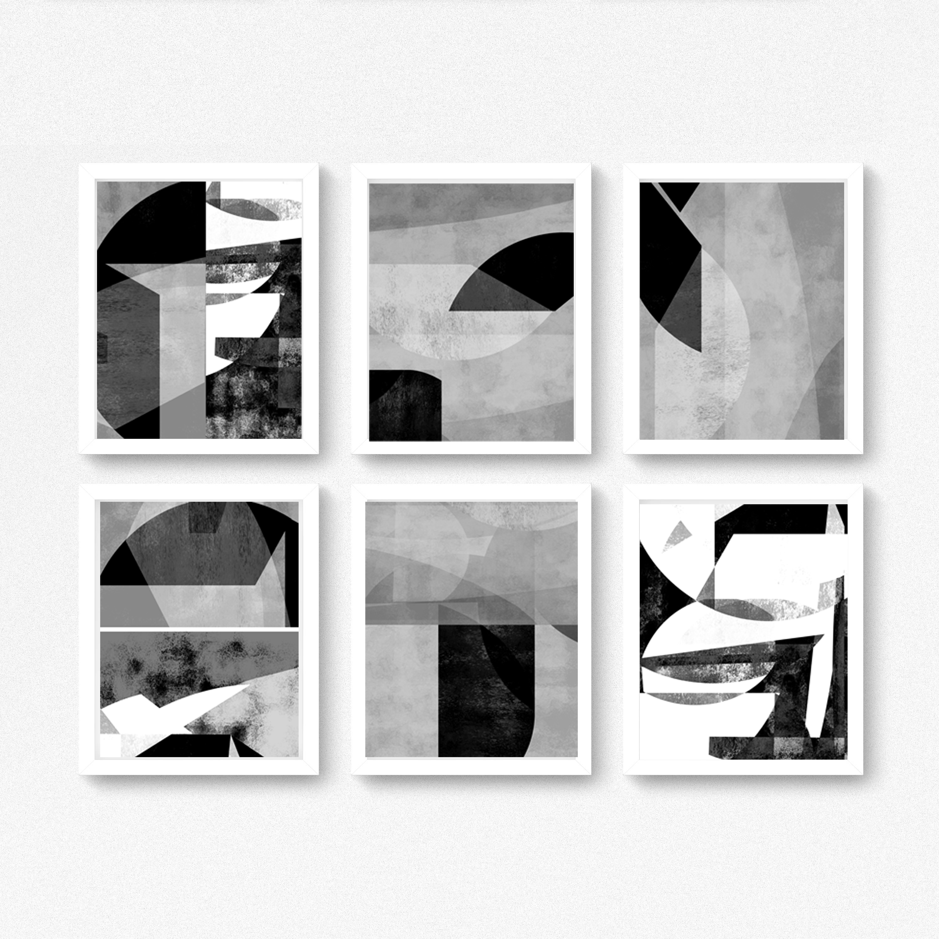 Set Of 6 Prints Abstract Painting Digital Download 6 Posters | Inspire ...