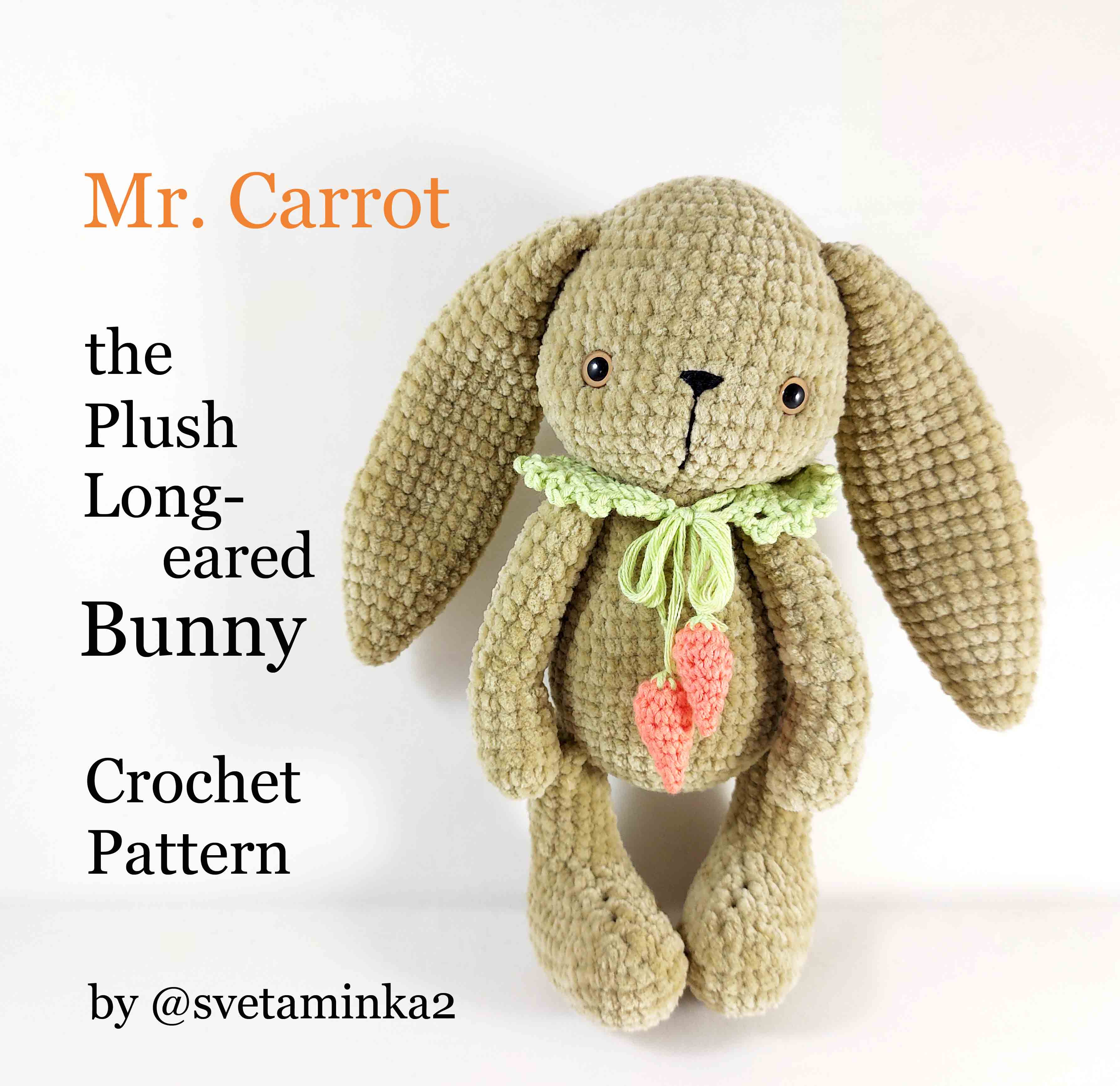 Bunny Crochet Pattern Crochet Rabbit Pattern Rabbit Plush Pa | Inspire ...