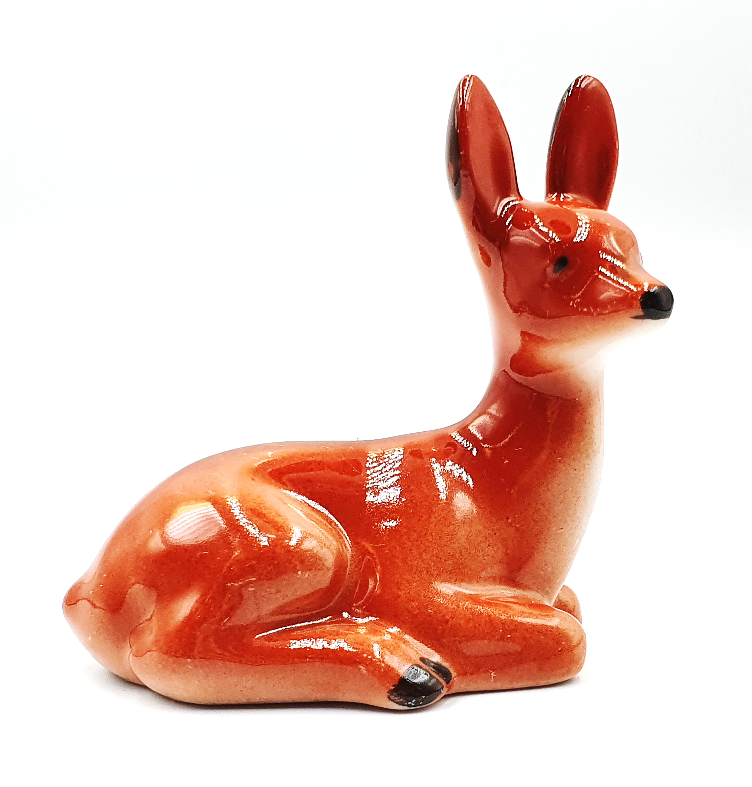 Vintage Porcelain Figurine LITTLE DOE USSR 1940s RIGA | Inspire Uplift