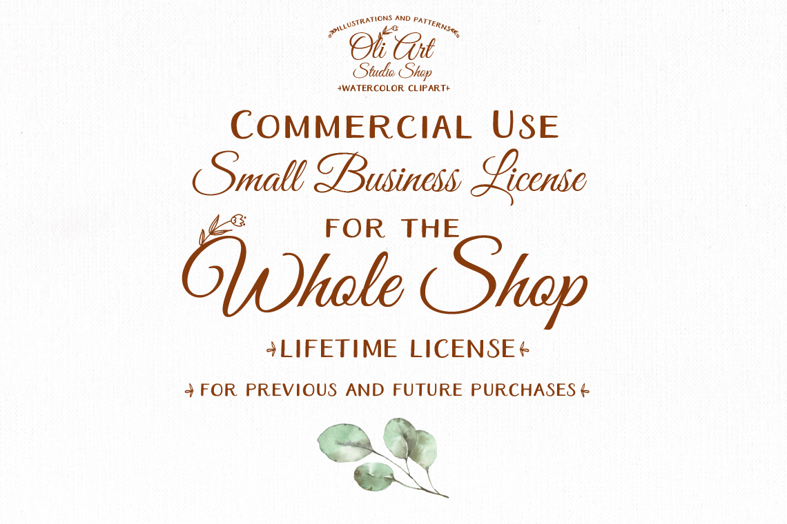 Whole Shop Commercial License, NO Credit Required. For Unlim | Inspire ...