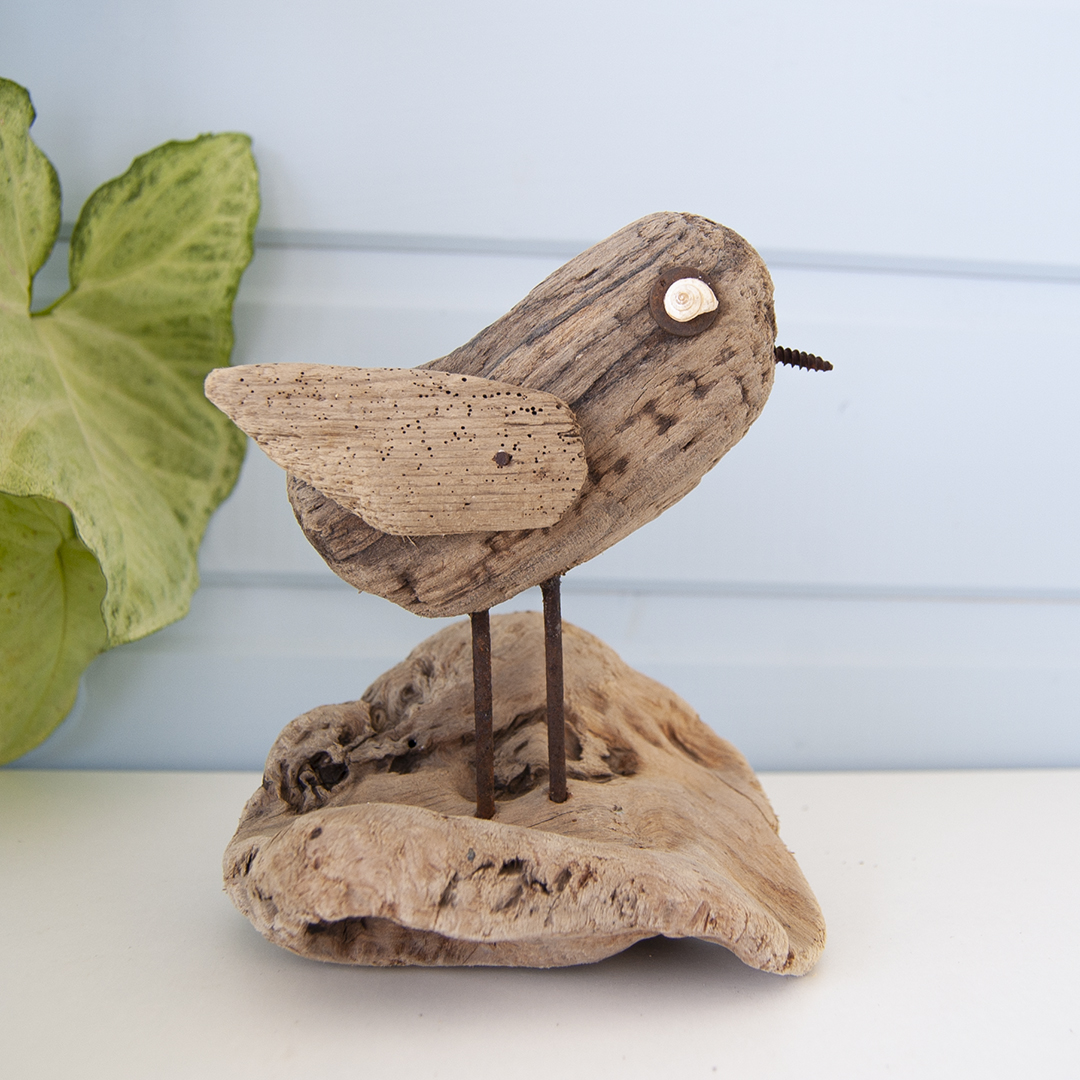 A small wooden bird made of driftwood,decoration of any inte | Inspire ...