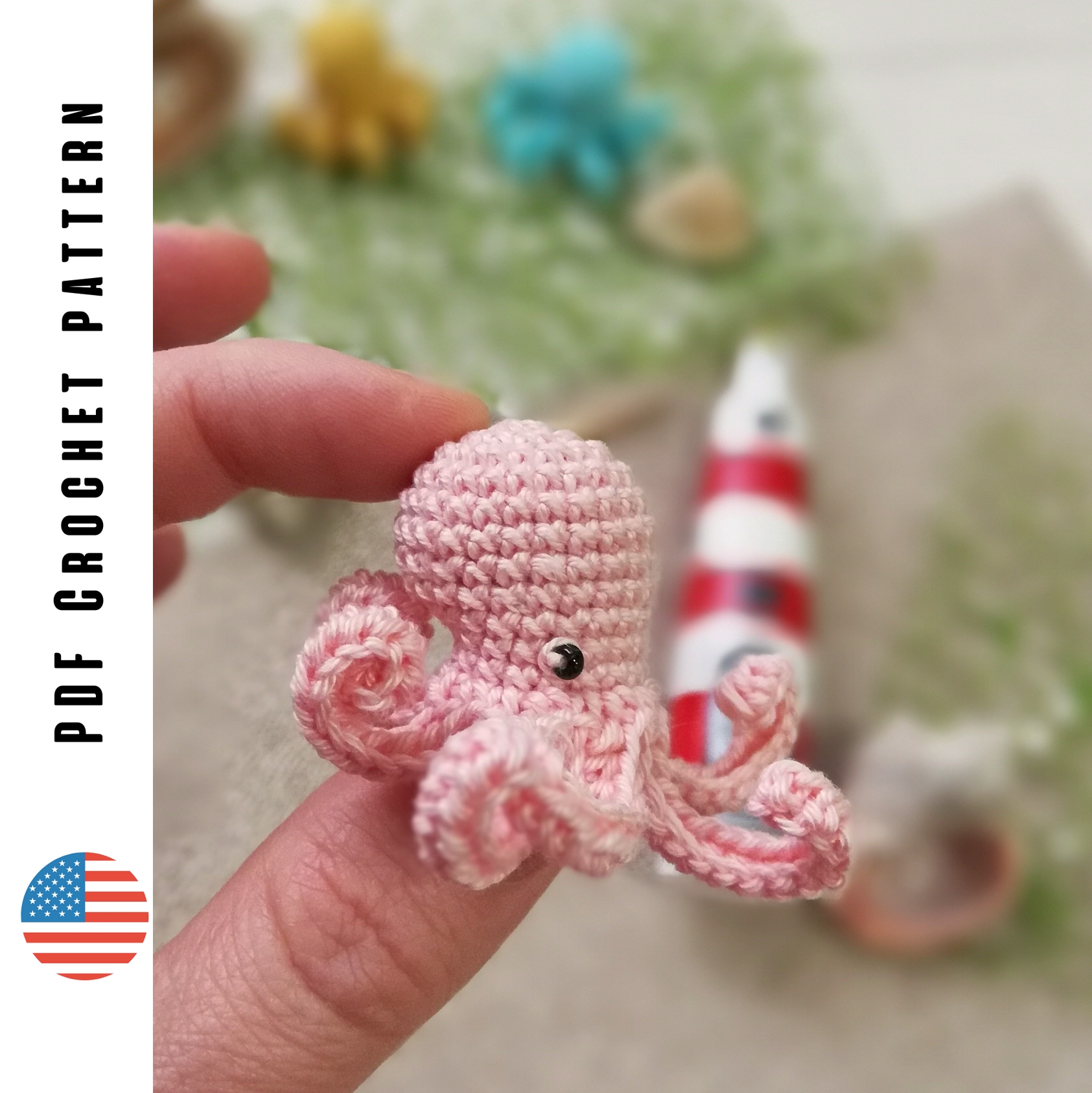 Crochet mini octopus pattern, amigurumi baby octopus. | Inspire Uplift