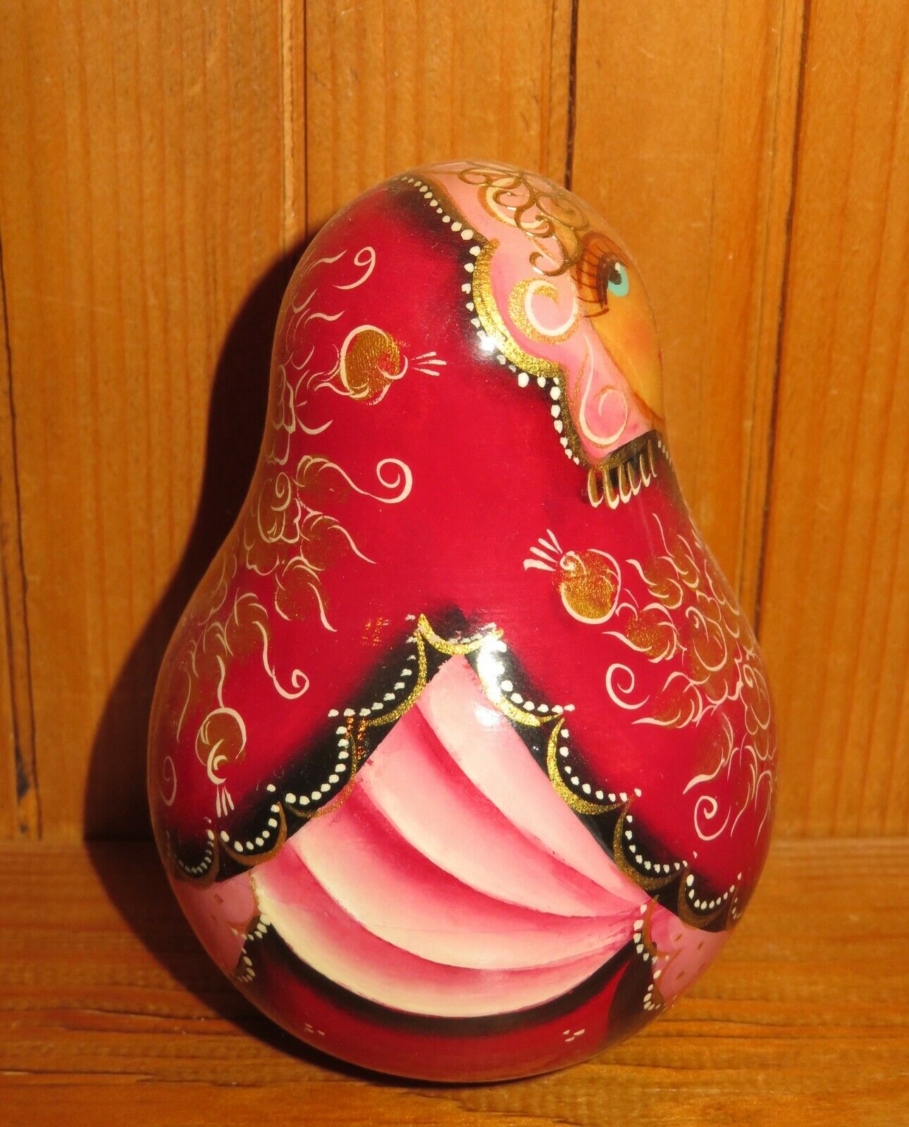 Roly Poly Russian wobbly doll red grandmother in kokoshnik h | Inspire ...