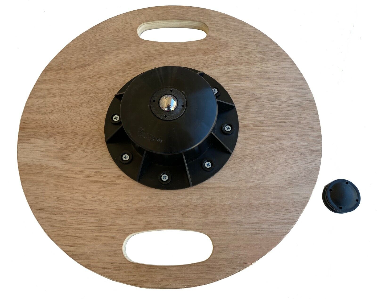 Longevity Wood Swing Balance Board 16 X 16 X 3 Inch Black | Inspire Uplift