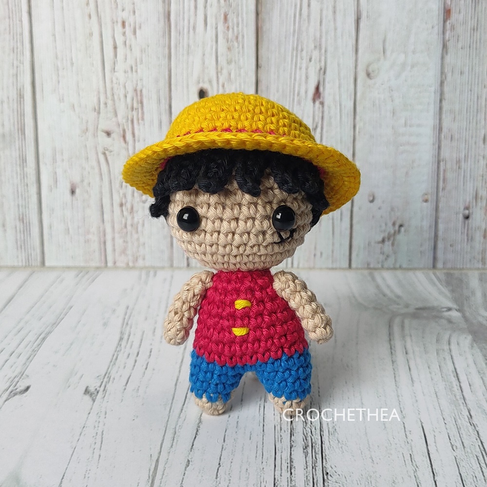 Crochet Pattern Luffy, PDF Digital Download, Amigurumi Luffy | Inspire ...