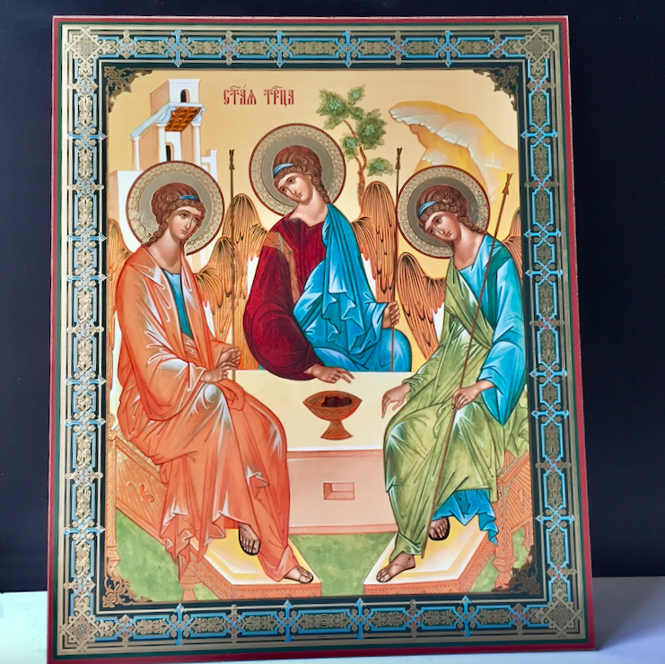 Andrei Rublev: The Holy Trinity - Copy | Wooden Orthodox Ico | Inspire ...