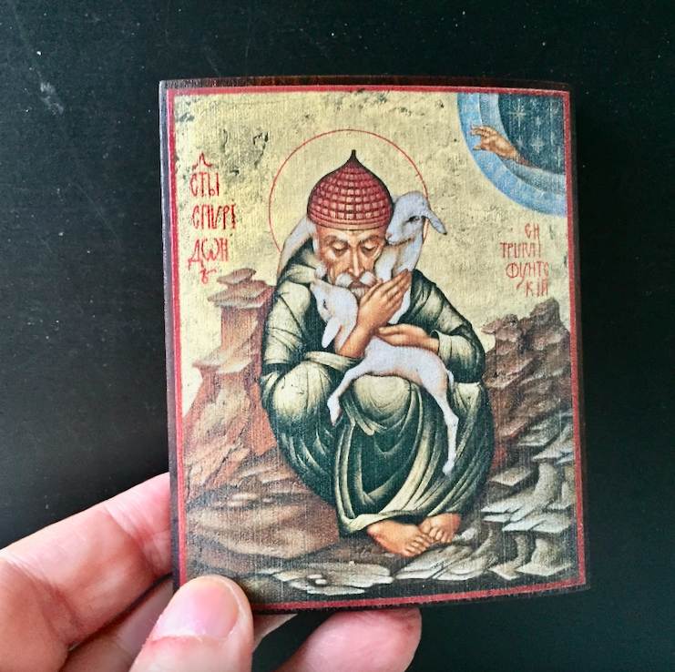St Spiridon Trimifuntsky | High quality serigraph icon on wo - Inspire ...