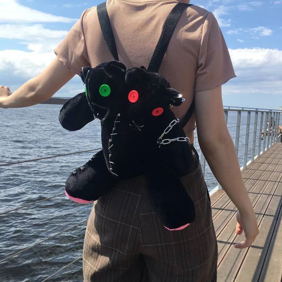 two-headed plishie bear backpack - Inspire Uplift