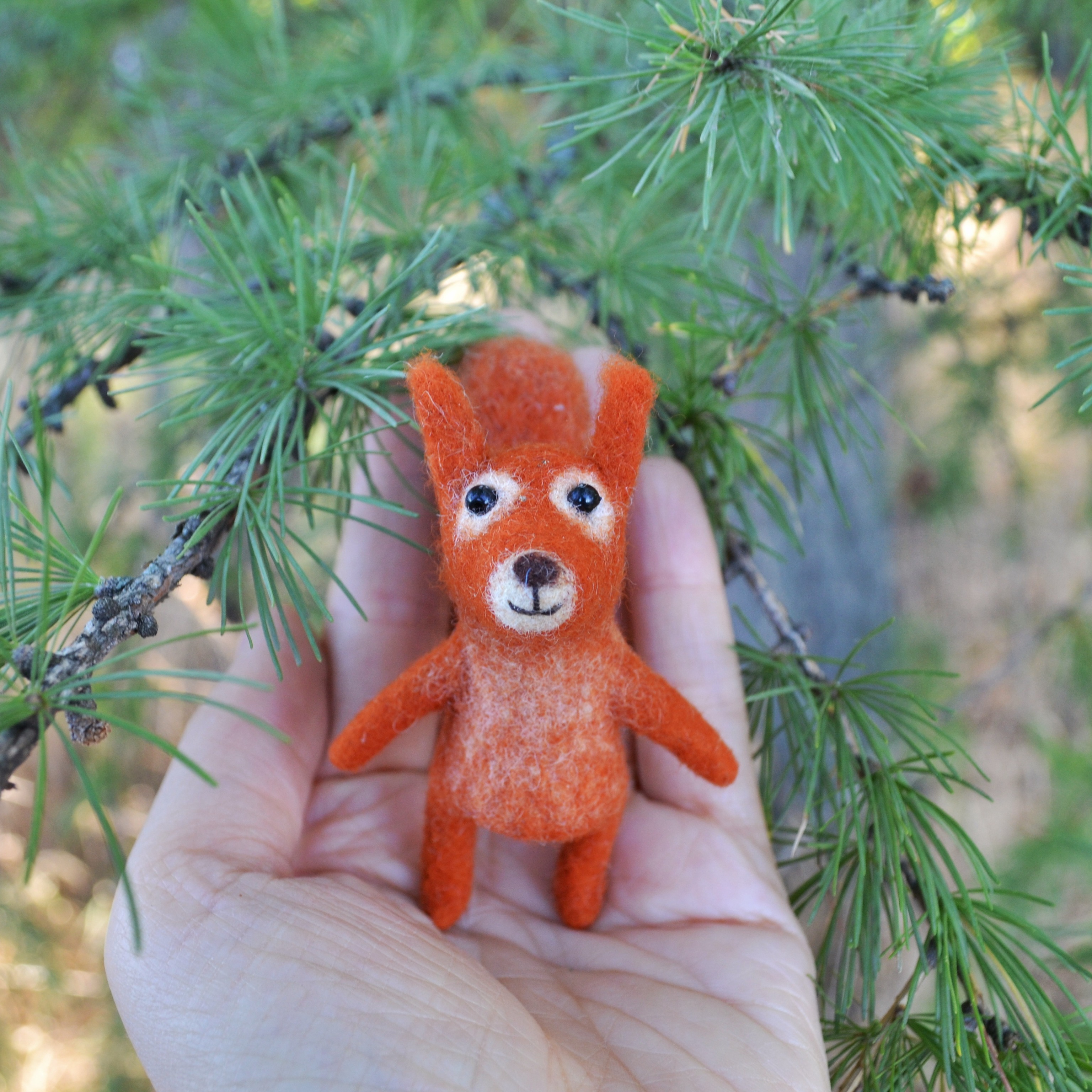 Felted squirrel, Hand puppet, Bibabo, Home theatre, Felt min - Inspire ...