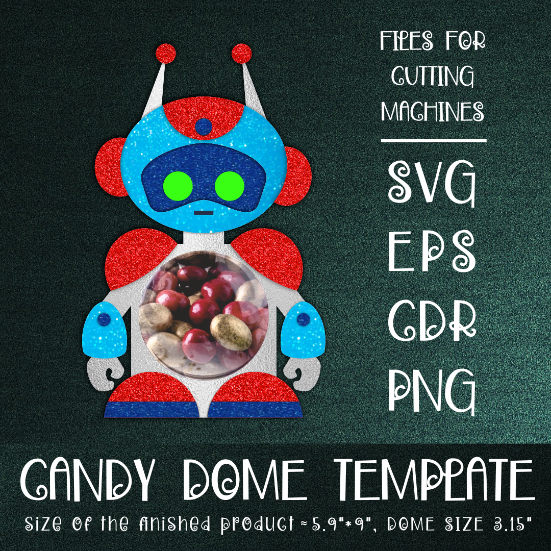 Robot Candy Dome | Paper Craft Template | Inspire Uplift