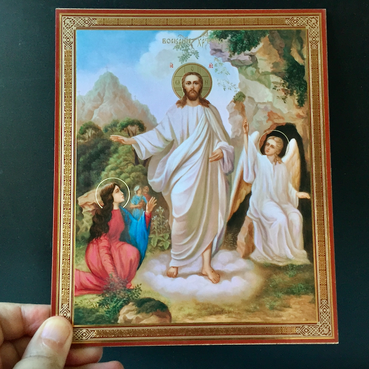 Hoping in Resurrection | Gold foiled icon | Inspirational Ic - Inspire ...