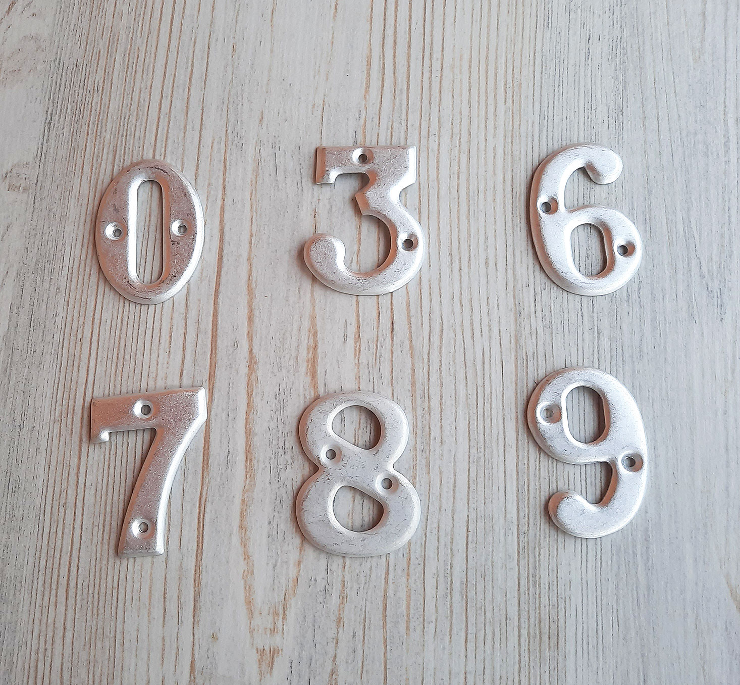 Soviet tin aluminum address digits numbers figures set vinta | Inspire ...