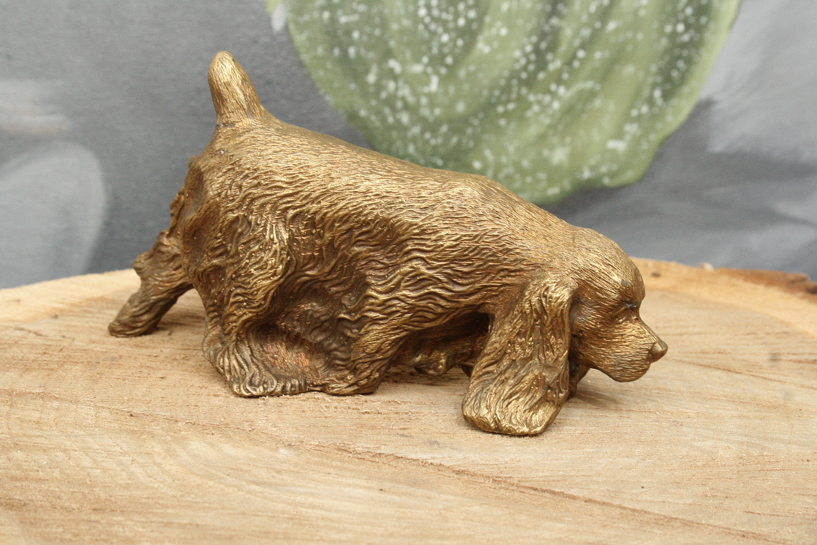 Statuette American Cocker Spaniel bronze figurine | Inspire Uplift