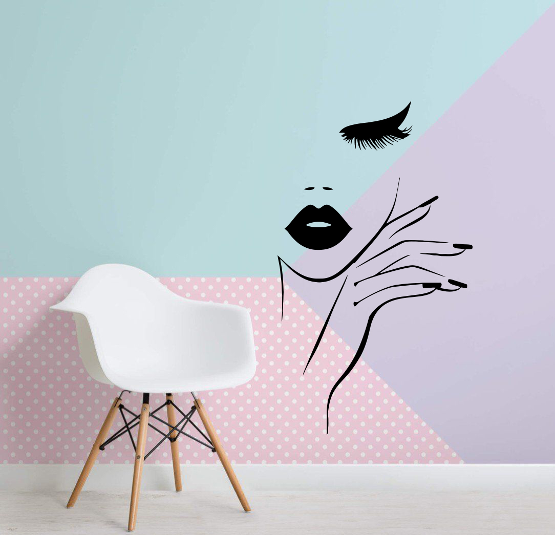Beautiful Girl Sticker Wall Sticker Vinyl Decal Mural Art De - Inspire ...