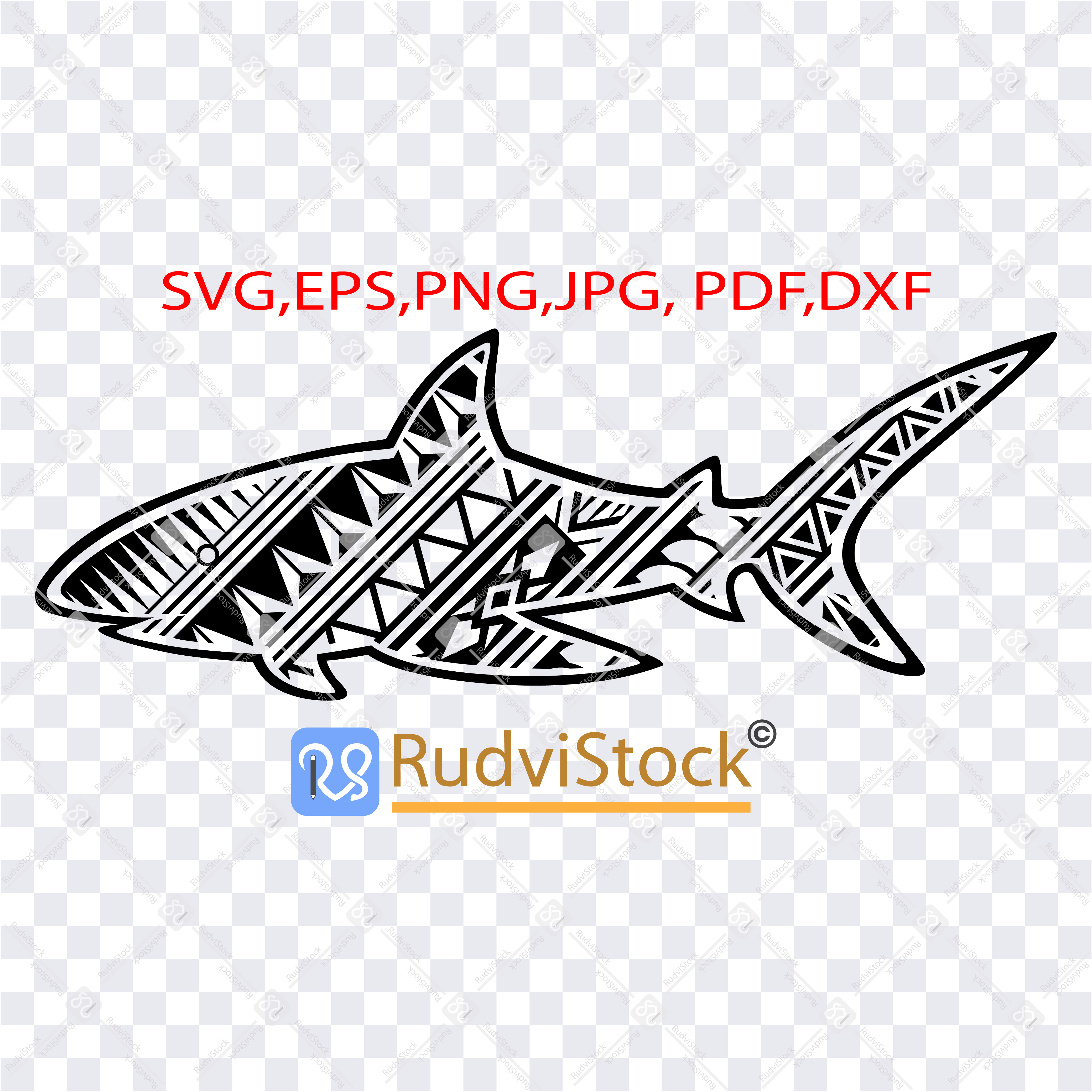 Samoan shark tribal tattoo design - Inspire Uplift