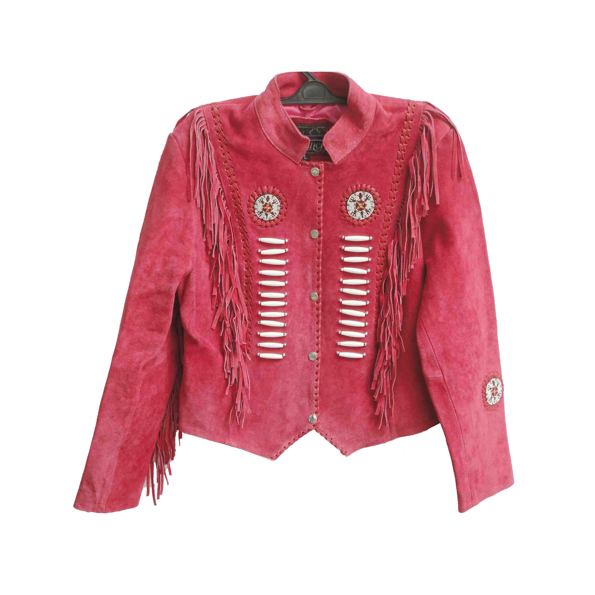 Women Vintage Suede Fringed Jacket | Inspire Uplift