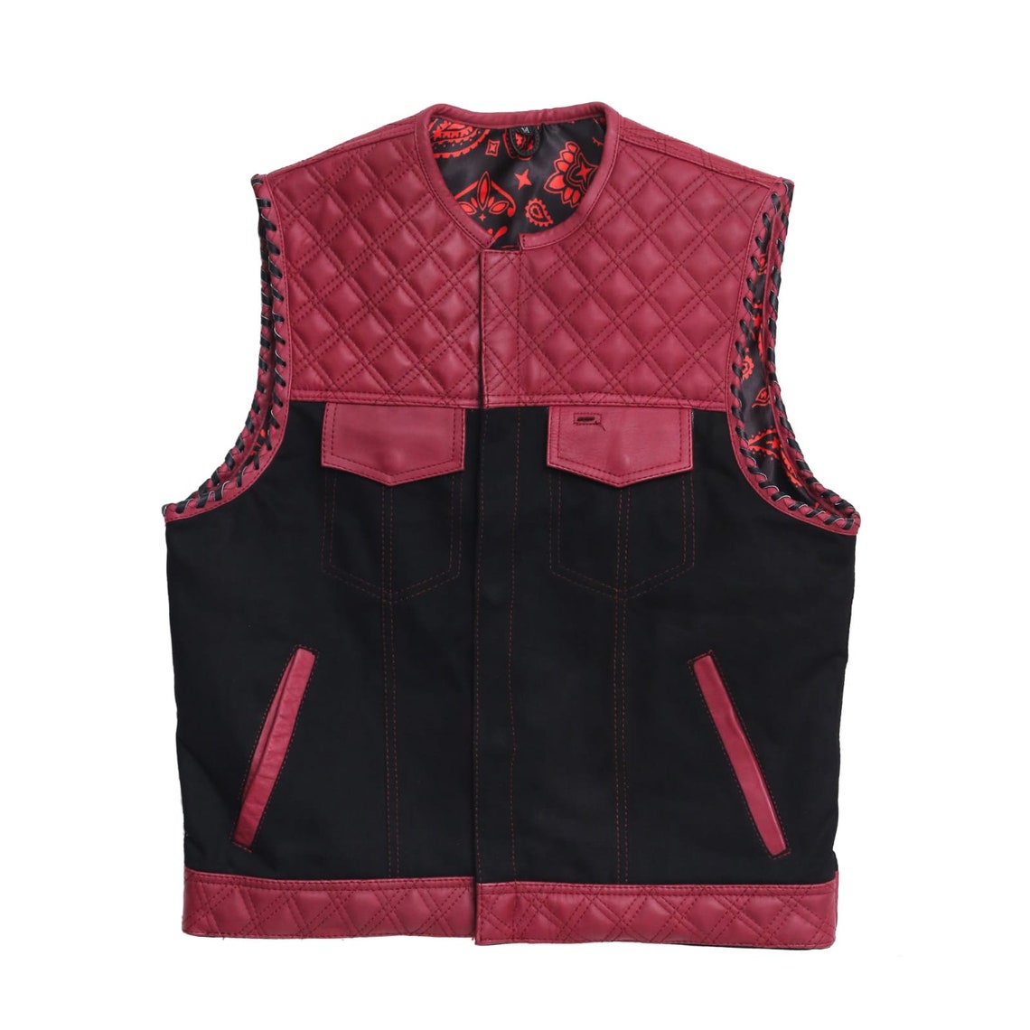 Hunt Club Style Biker Leather Vest | Inspire Uplift