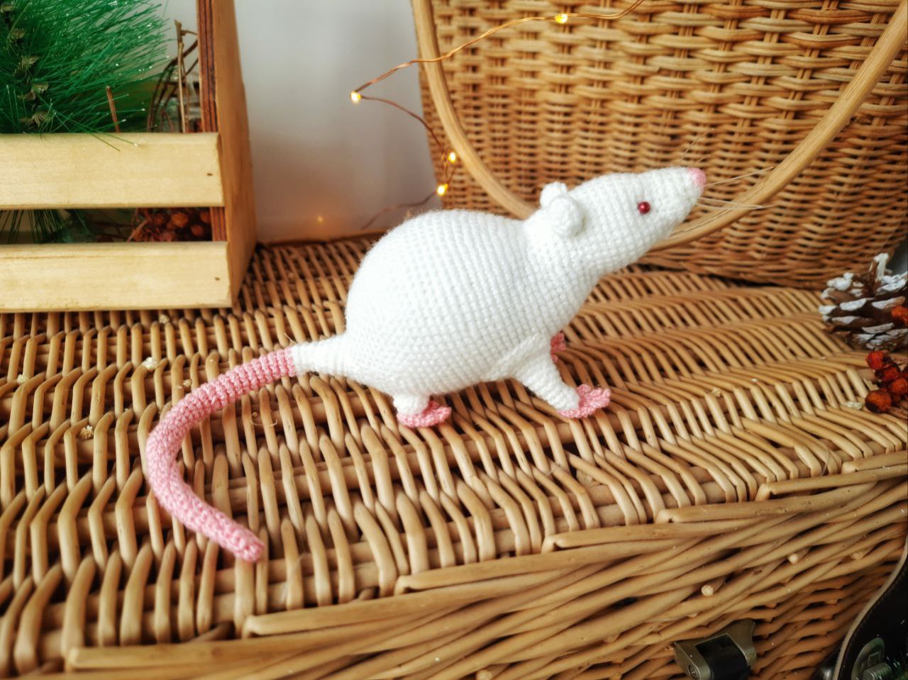 White rat with red eyes toy. Soft toy mouse nature. Little w - Inspire ...