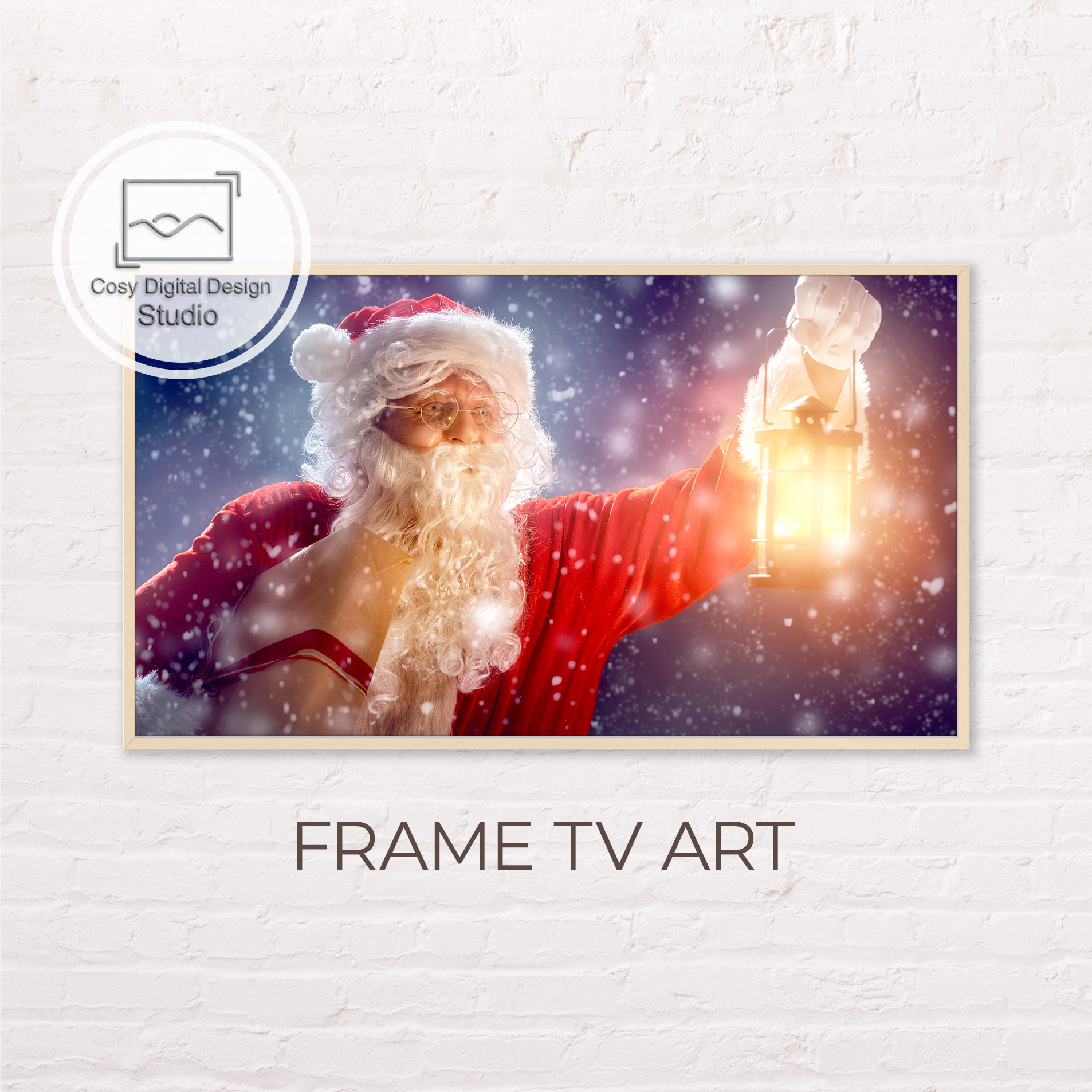 Samsung Frame TV Art | 4k Merry Christmas Santa Claus Art fo | Inspire ...