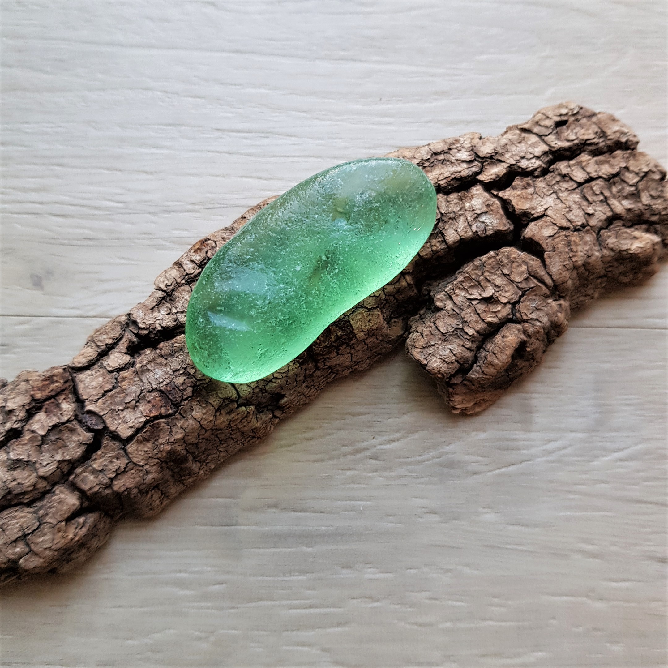 Extra-large sea glass. Green sea glass | Inspire Uplift