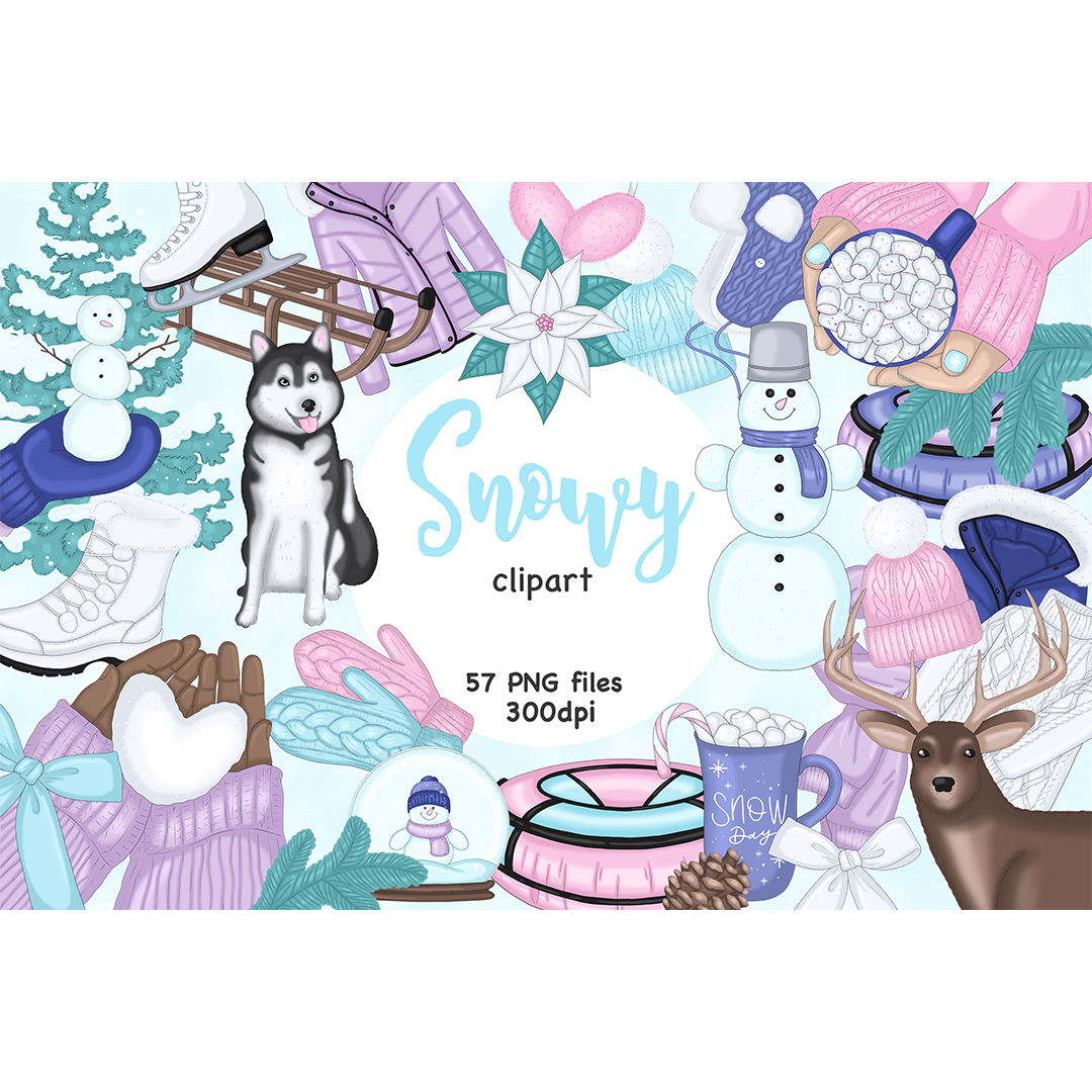 snowy day clipart - Inspire Uplift