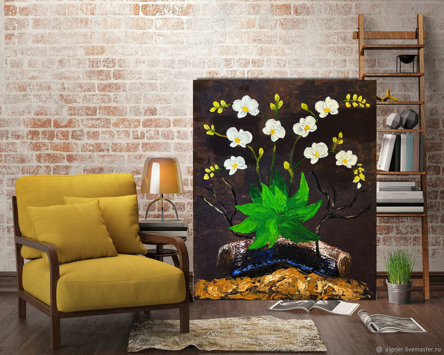 Orchid Painting Floral Original Art Flower Wall Art Impasto | Inspire ...