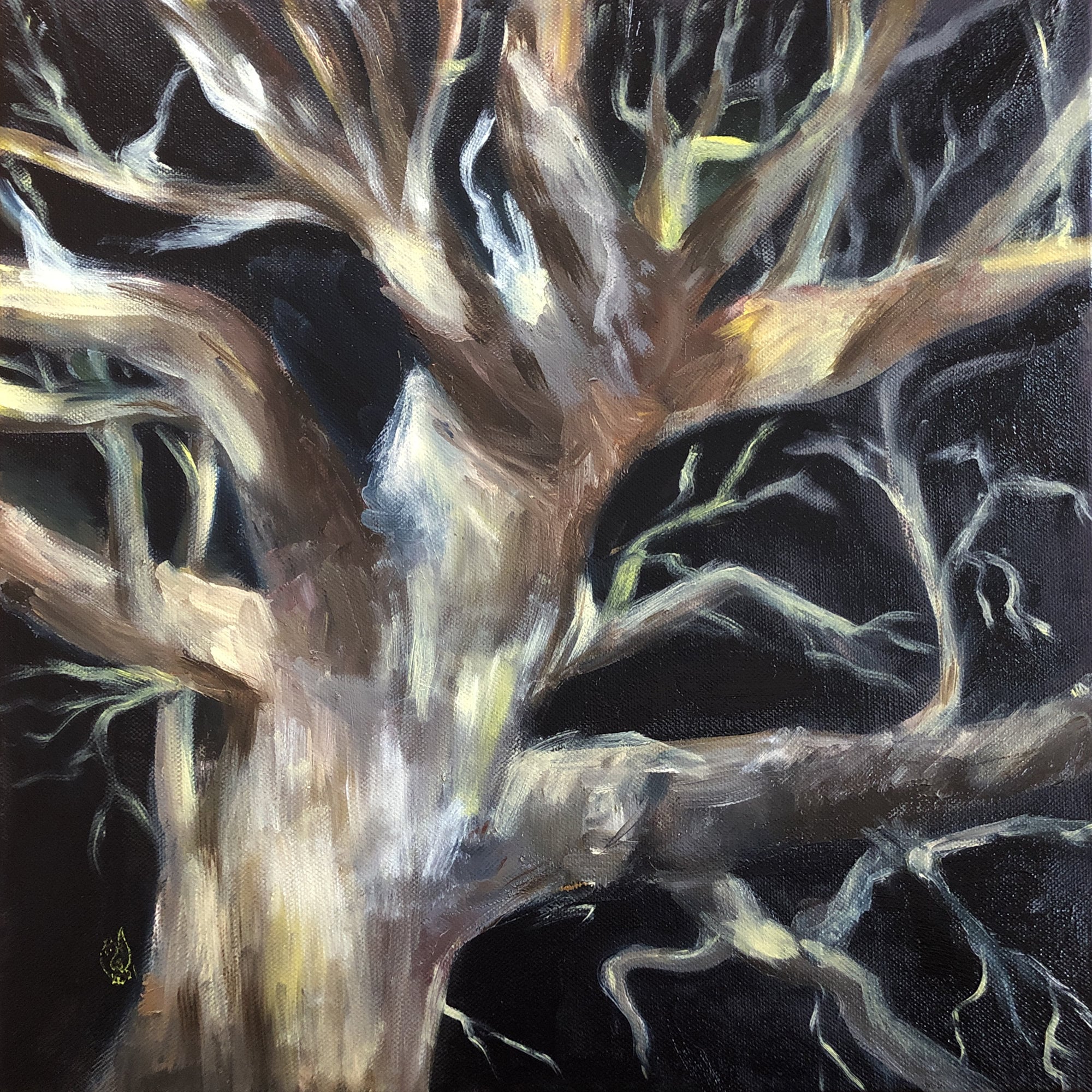 Viburnum Tree Original Oil Painting 6", Viburnum Berries Wall Art ...