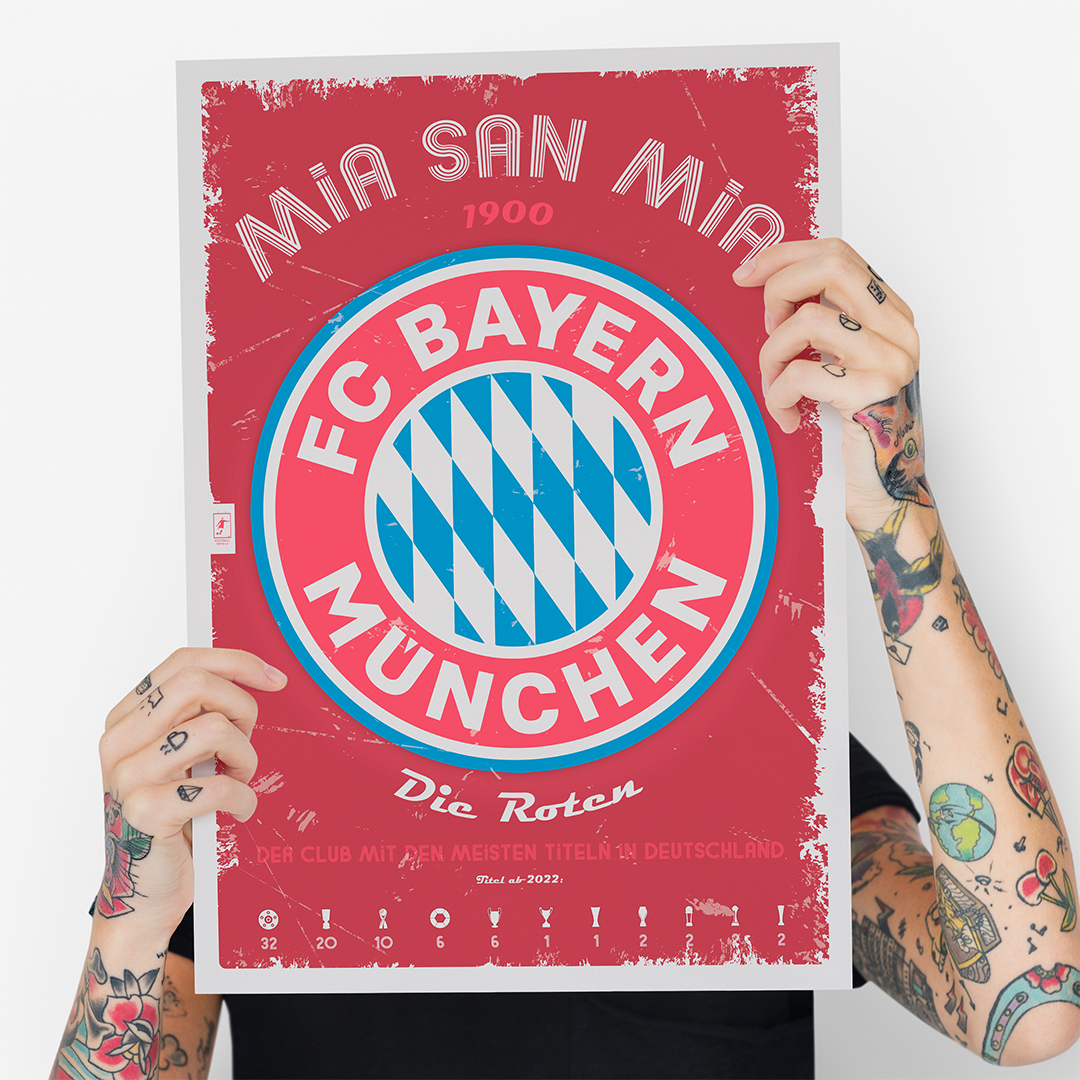 Poster FC Bayern Munchen | DIGITAL DOWNLOAD | football decor - Inspire ...