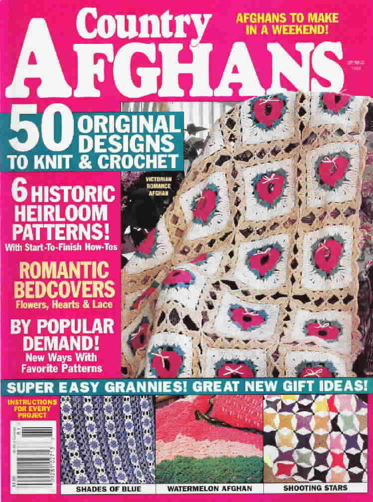 Digital Vintage Knit Crochet Pattern Afghans Plaid Country A | Inspire ...