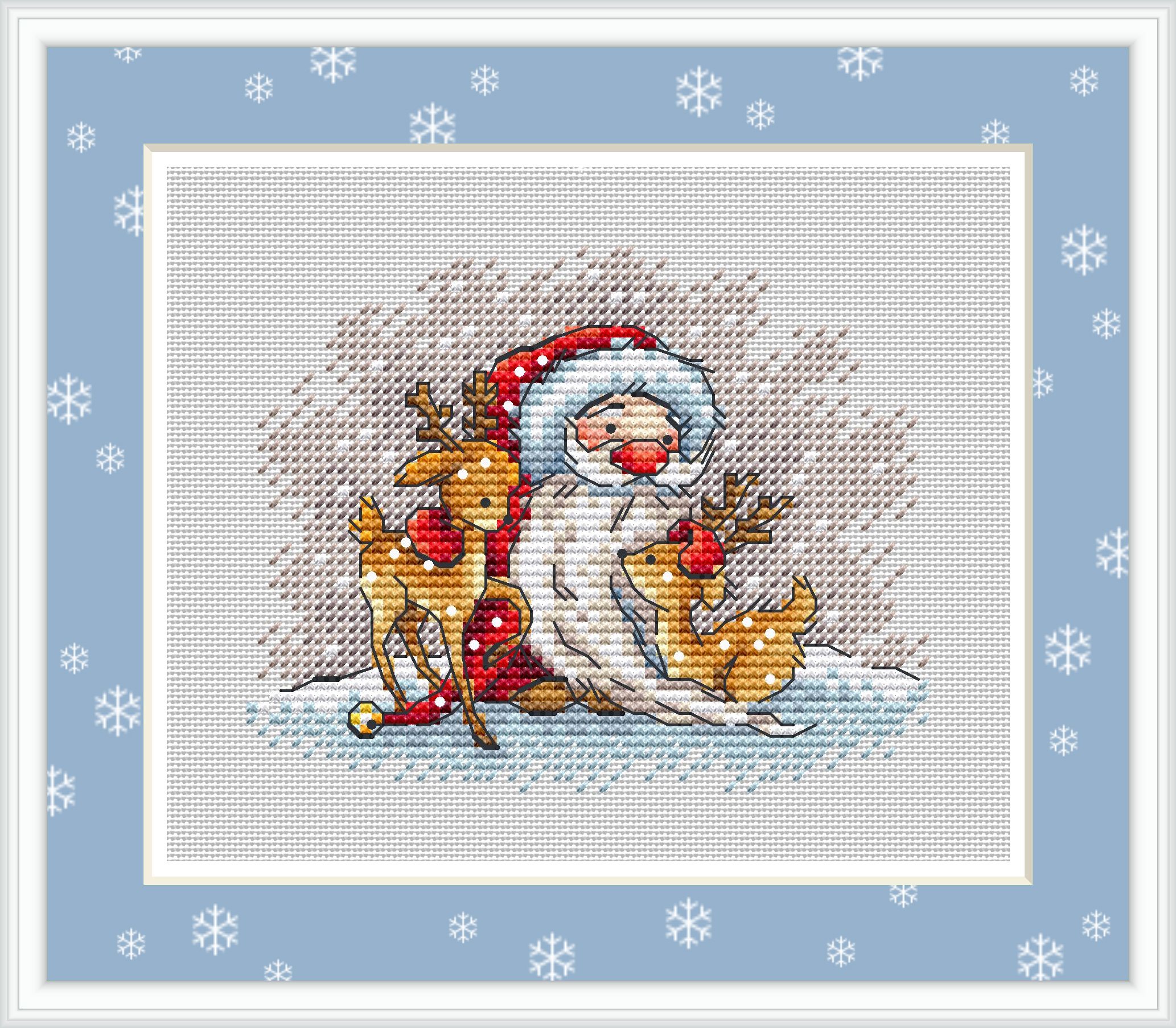Santa Claus 2 Cross Stitch Pattern Christmas Cross Stitch Pa | Inspire ...