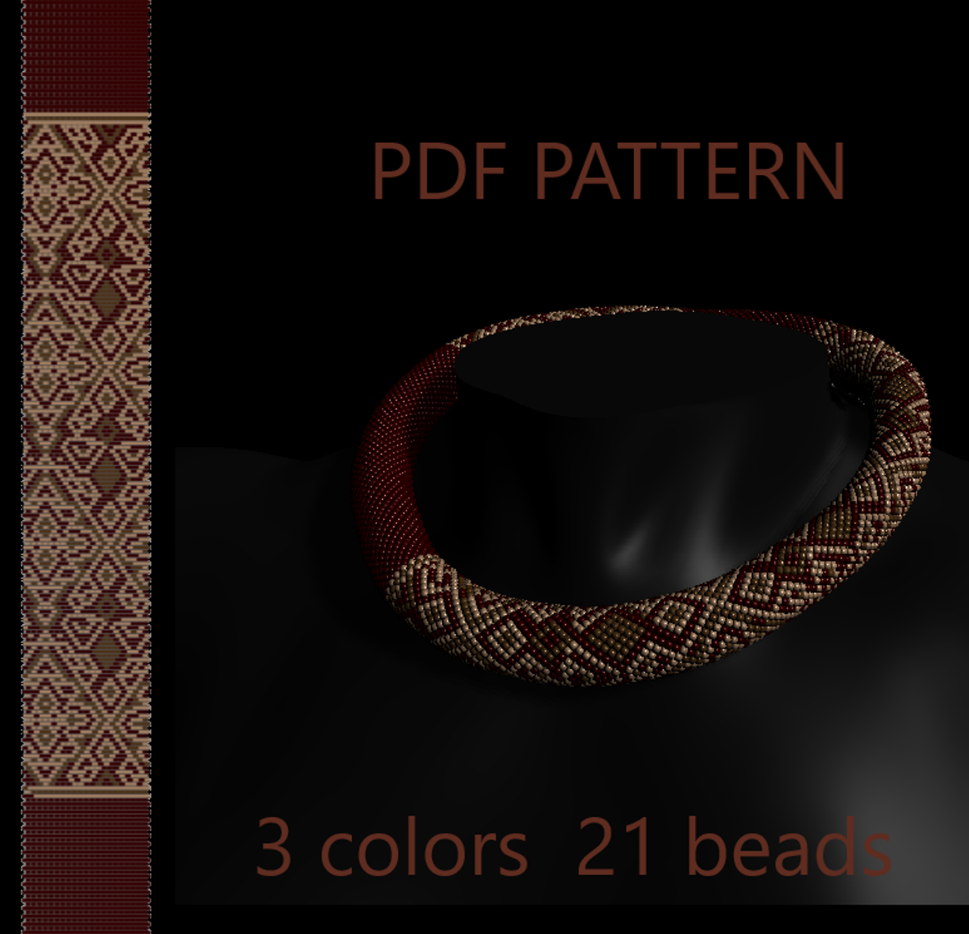 PDF Bead Crochet Pattern , Pattern for Necklace and Bracelet | Inspire ...