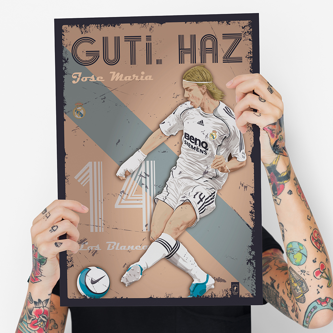 Poster Guti | Real Madrid | DIGITAL DOWNLOAD | football | Inspire Uplift