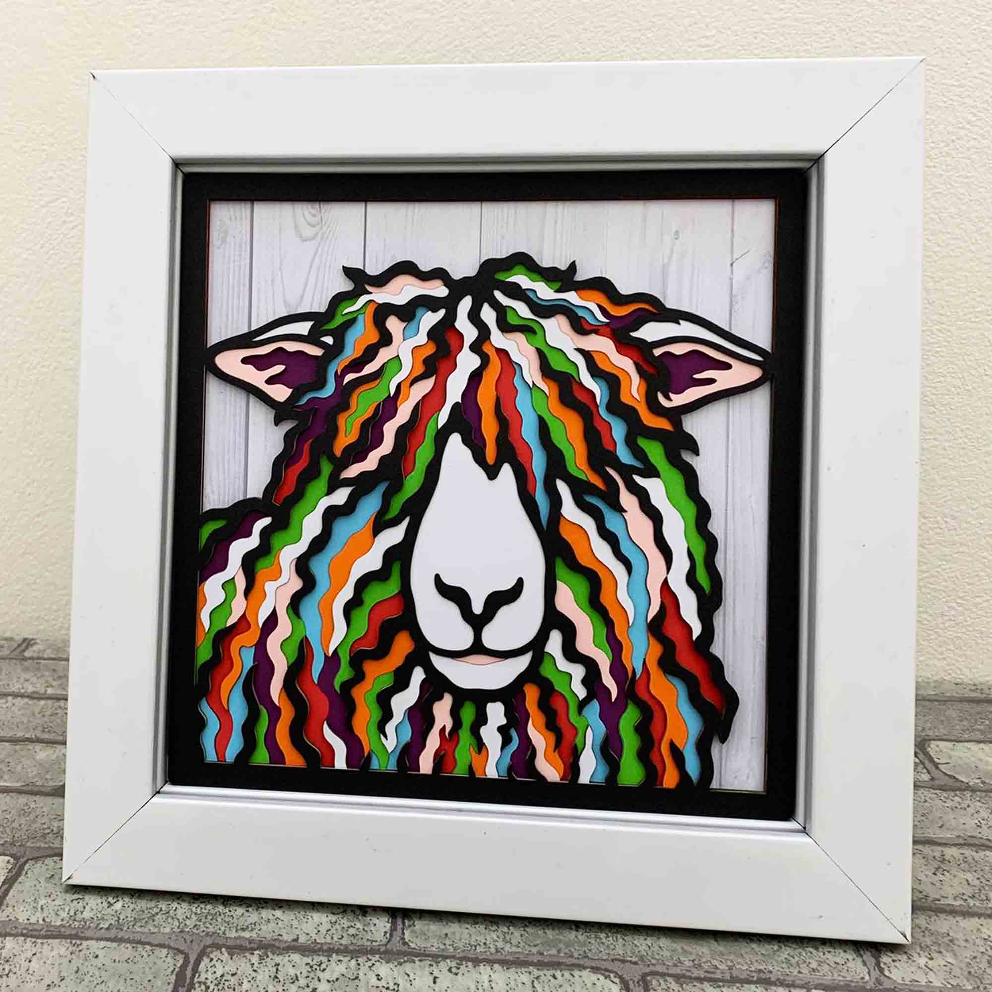 Cotswold Sheep 3D Layered SVG For Cardstock/ Colorful Sheep | Inspire ...
