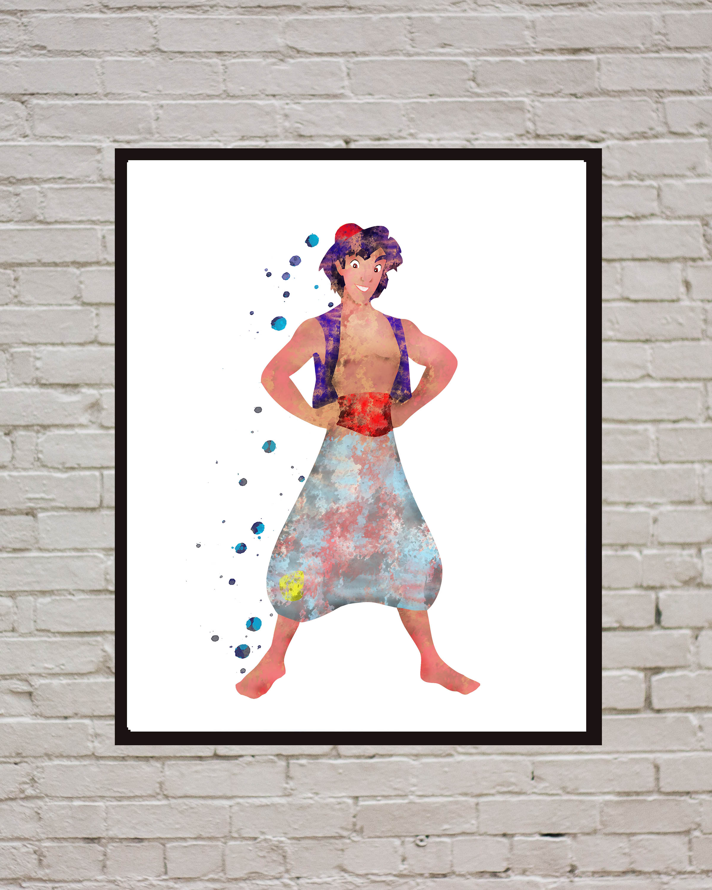 Aladdin Disney Art Print Digital Files decor nursery room | Inspire Uplift