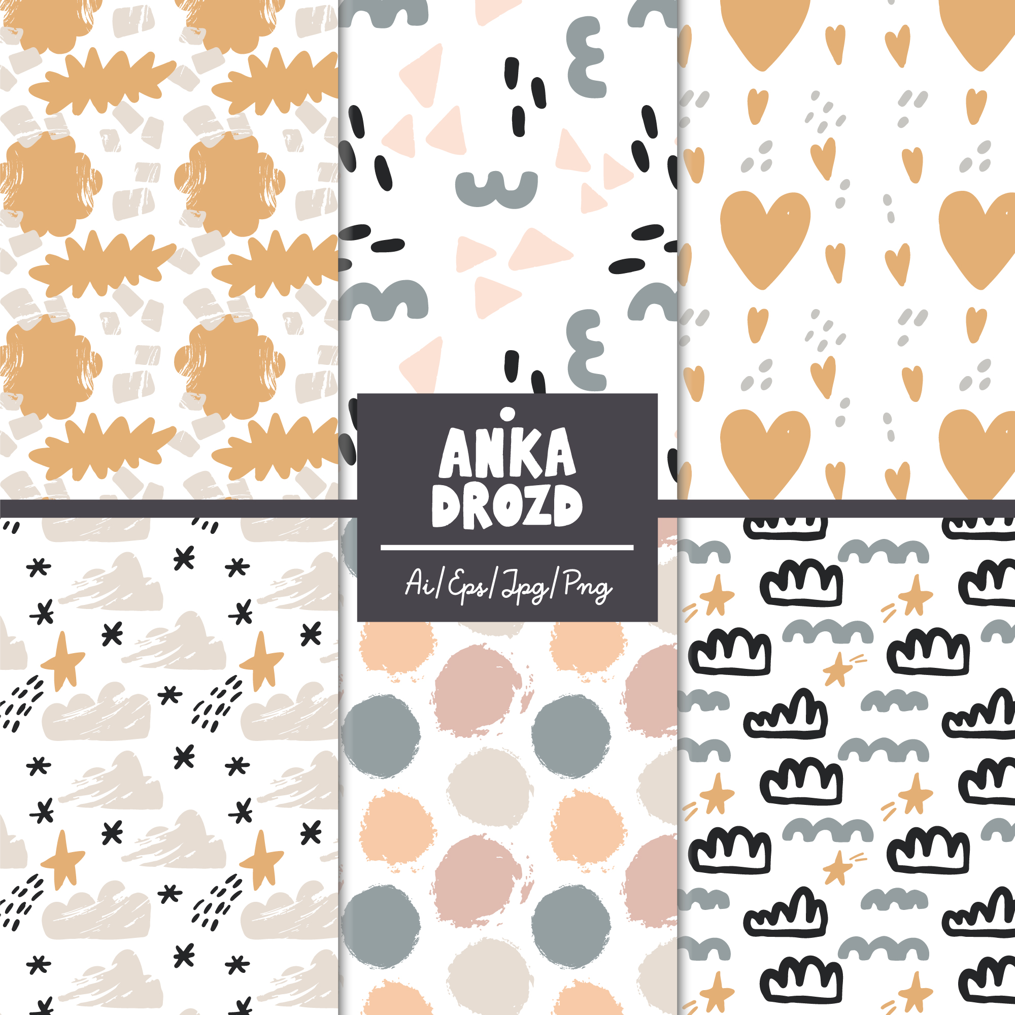 Abstract geometric shape pattern | Anka Drozd | Inspire Uplift