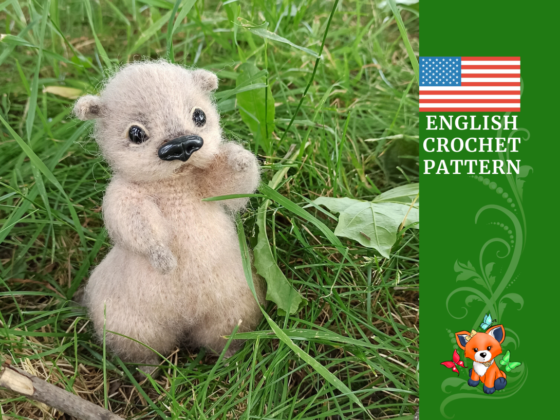 Crochet pattern realistic animals groundhog \ marmot crochet | Inspire ...