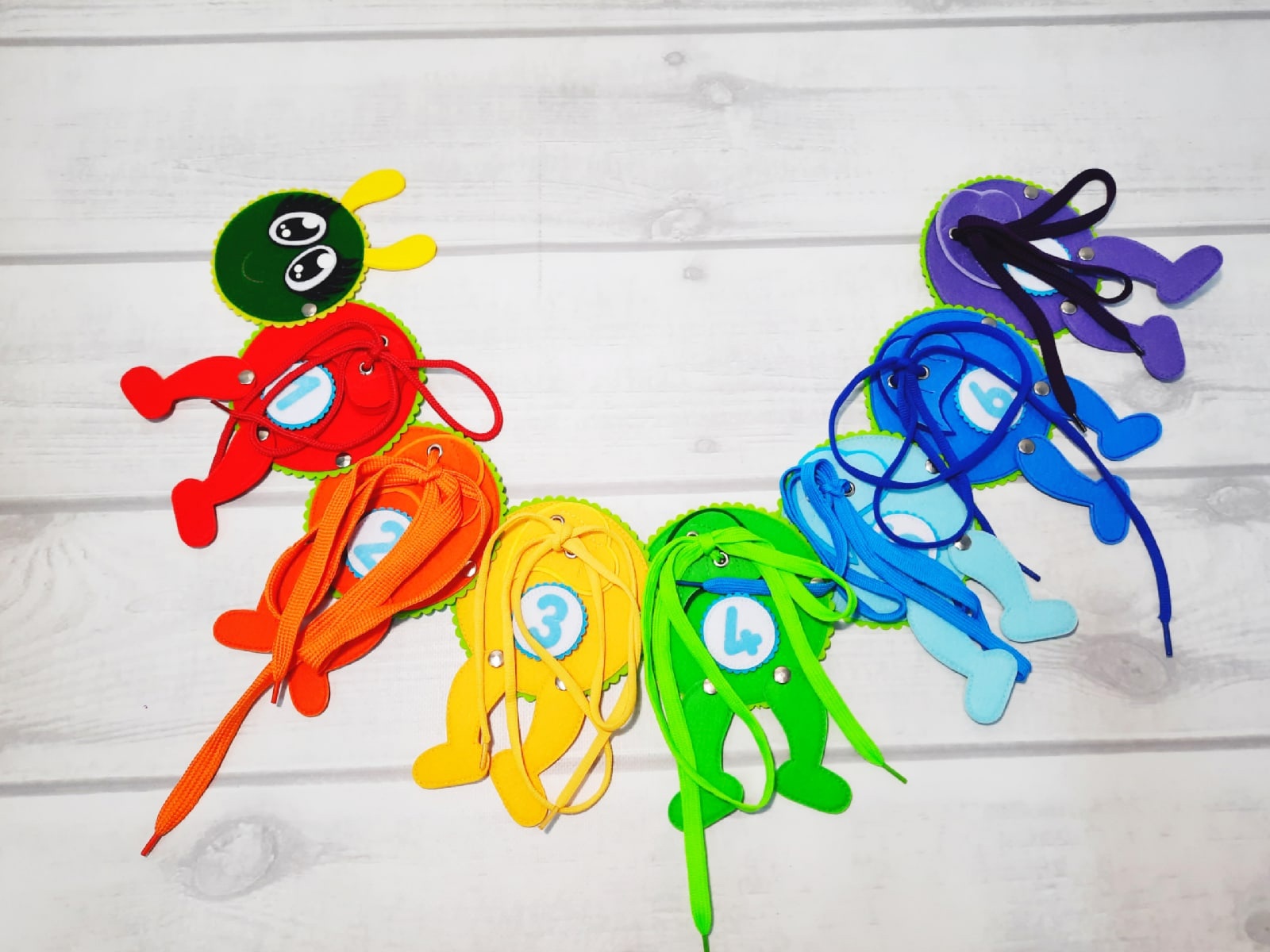Educational Rainbow Caterpillar - Rainbow Caterpillar fidget - Inspire ...