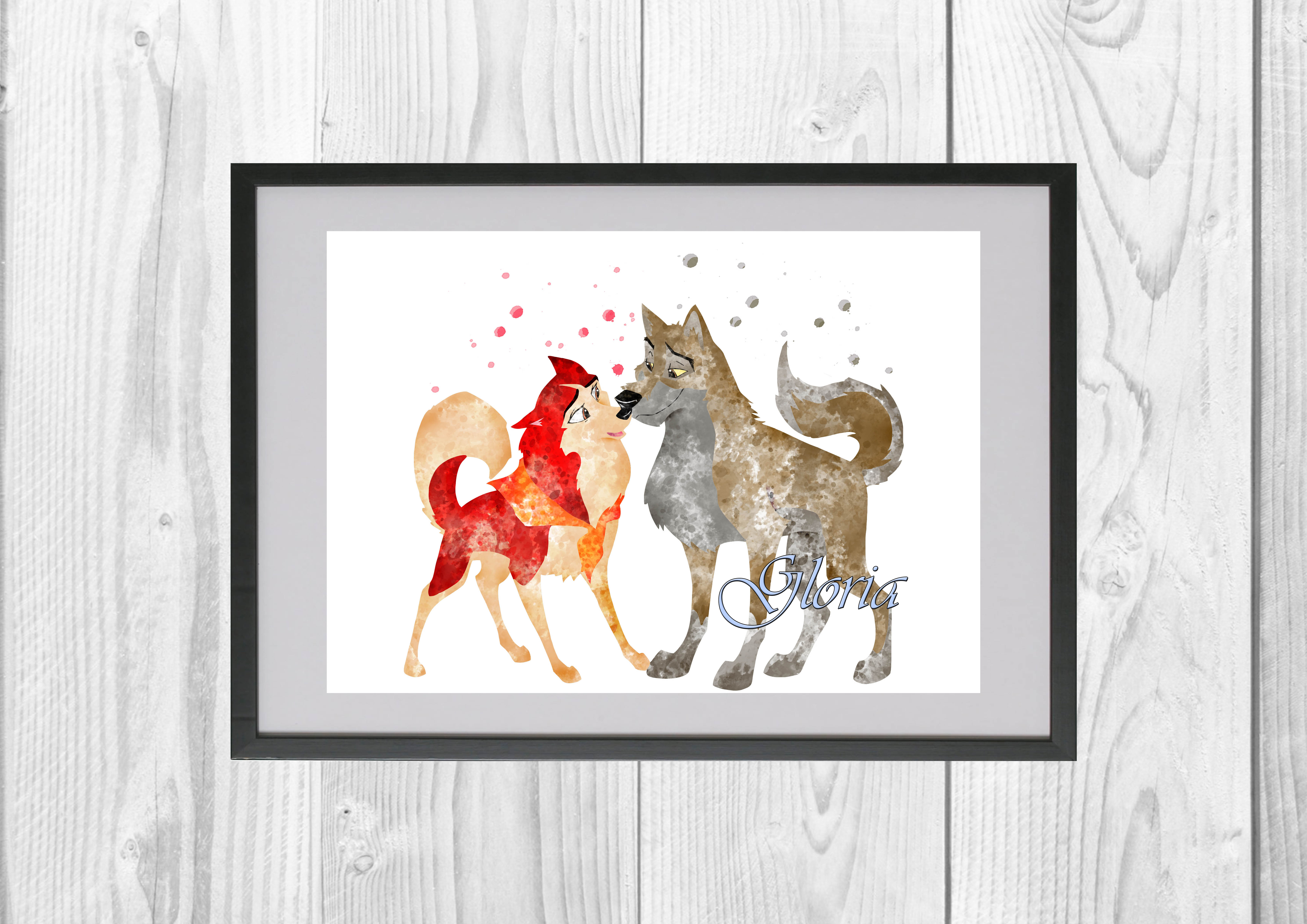 Balto Set Disney Art Print Digital Files decor nursery room | Inspire ...