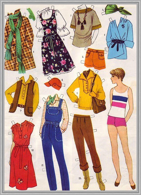 Digital - Vintage Paper Doll - Paper Doll 1970s - PDF | Inspire Uplift