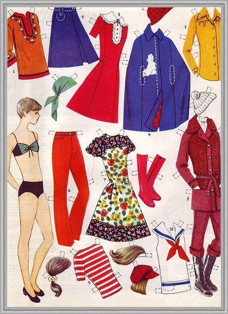 Digital - Vintage Paper Doll - Paper Doll 1970s - PDF | Inspire Uplift