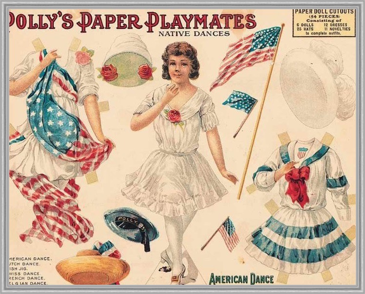 Digital - Vintage Paper Doll - Paper Doll National American | Inspire Uplift