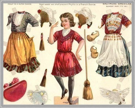 Digital - Vintage Paper Doll - Paper Doll National Dutch Dan | Inspire ...