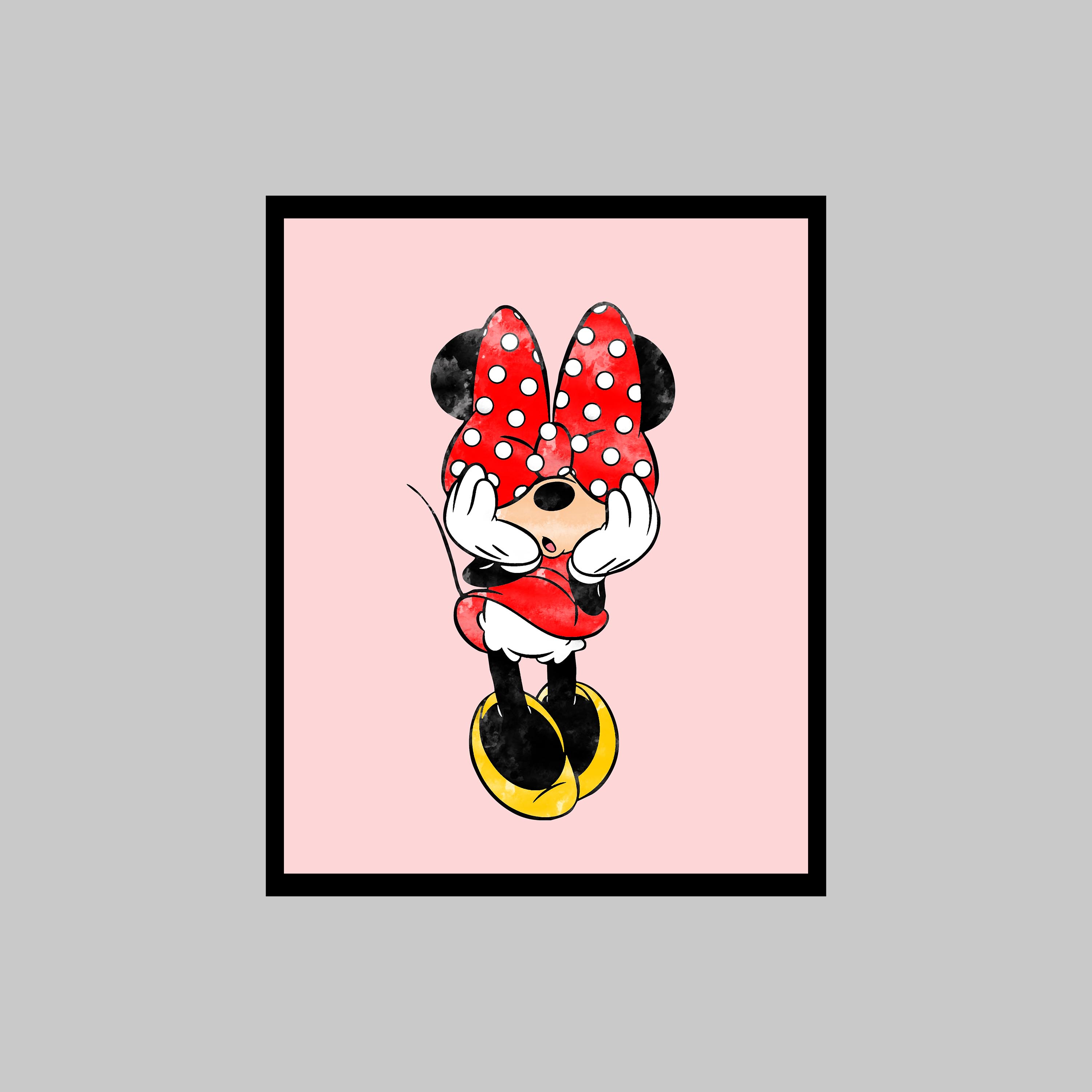 Minnie Mouse Print Disney Digital Files, decor nursery room - Inspire ...
